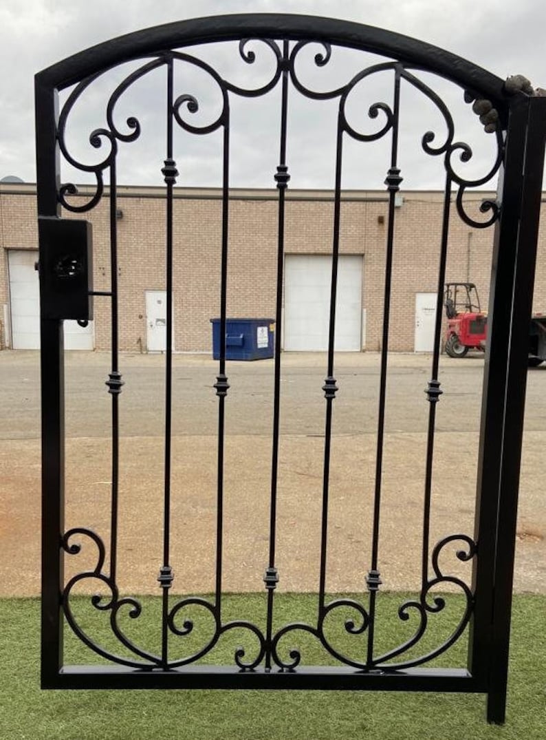 Beautiful Artistic Doodle Design Pool Gate modern Fabrication Iron ...