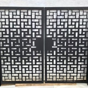 Stunning Geometric Design Laser Cut Metal Gate | Beautiful Decorative ...