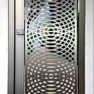 Laser Cut Artistic Circular Design Metal Walk Through Gate| Custom ...