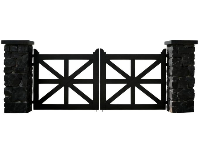 Residential Ranch Gorgeous & Simple Metal Driveway Gate – Farms Gates ...