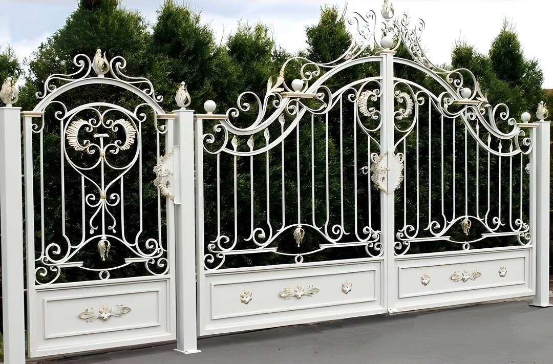 Royal Majestic Design Driveway Gate | Heavy Duty Wrought Iron Entrance ...