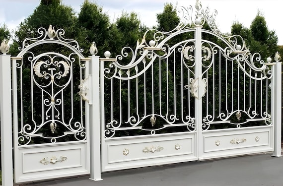 Royal Majestic Design Driveway Gate Heavy Duty Wrought Iron - Etsy