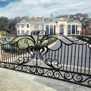 Victorian Style Design | Custom Fabricated Wrought Iron Gate – Made in ...