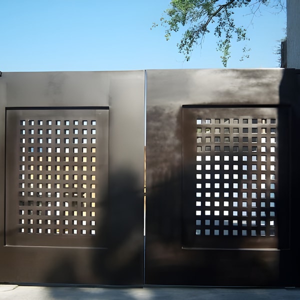 Gorgeous & Simple Metal Driveway Gate Heavy Duty Entrance Gate Made in ...