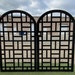 Simple & Beautiful Rectangular Pattern Metal Pool Gate Custom ...