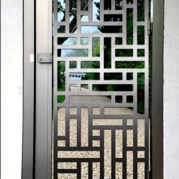 Contemporary Modern Metal Gate - Etsy