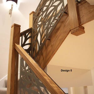 Plasma Cut Metal Stair Railing Panel | Hand Railing | Decorative Modern ...