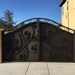 Custom Fabrication Side Panel Geometric Design Entrance Gate Solid ...