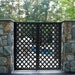 Beautiful Square Pattern Wrought Iron Garden Gate Custom Fabrication ...