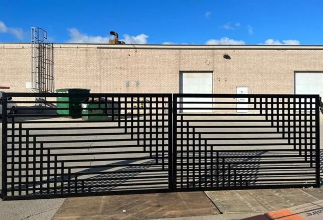 Square Box Design Driveway Gate (20' W X 6' H) – Model # 057E Custom ...