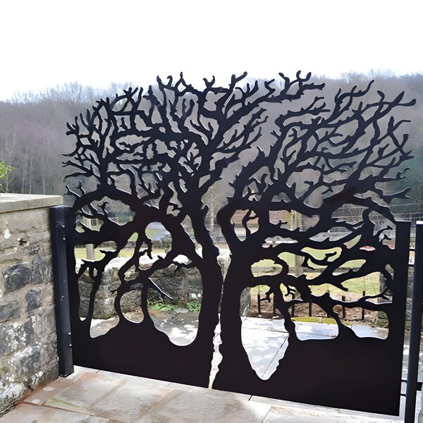 Metal Art Tree Gate - Etsy