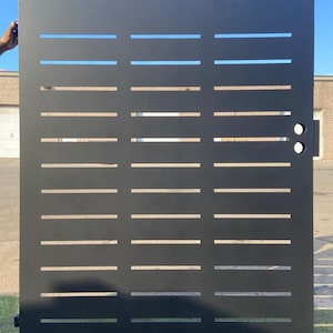 Custom Fabrication Side Panel Geometric Design Entrance Gate | Solid ...