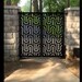 Laser Cut Artistic Wave Design Iron Yard Side Gate Modern - Etsy