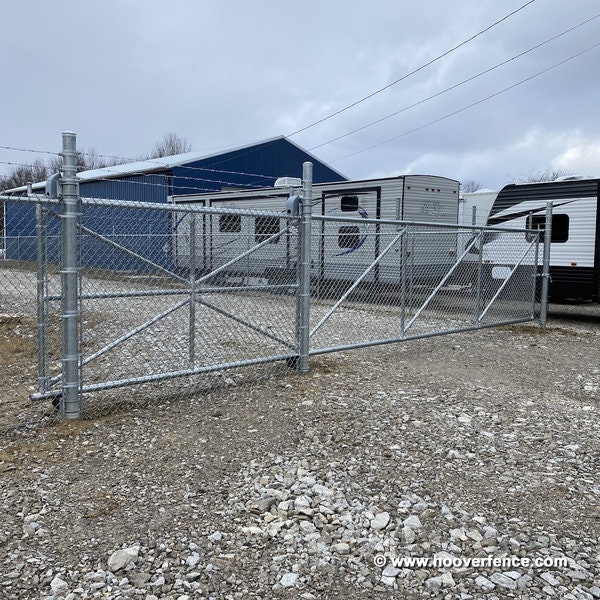 Chain Link Cantilever Gates Heavy Duty Entrance Gate Model CAGCH - Etsy