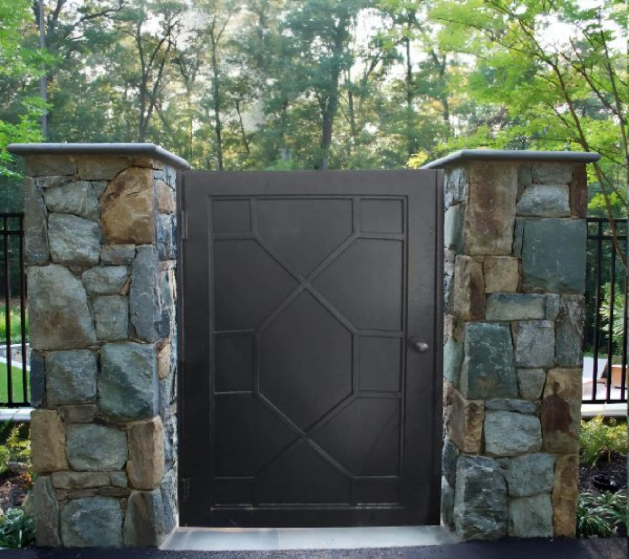Solid Iron Entrance Gate Custom Fabrication Entry Way Gate - Etsy Canada