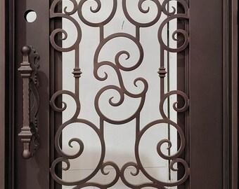 Classic Design Iron Door Square Top With Kickplate Model IWD 905E - Etsy