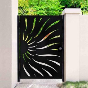 Stunning & Fabulous Intricate Sun Flower Pattern Metal Gate | Laser Cut ...