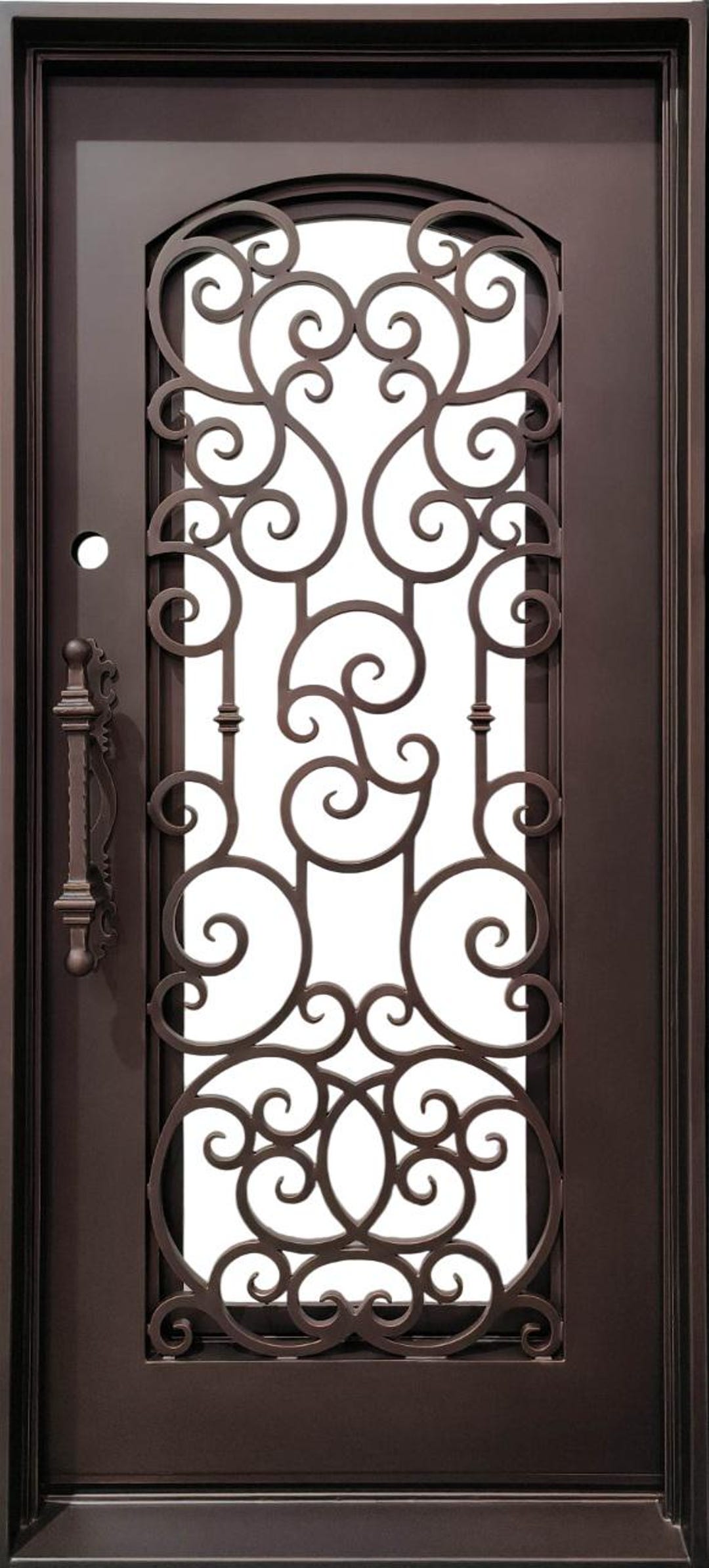 Classic Iron Design Door | Square Top With Kickplate | Model # IWD 928E ...