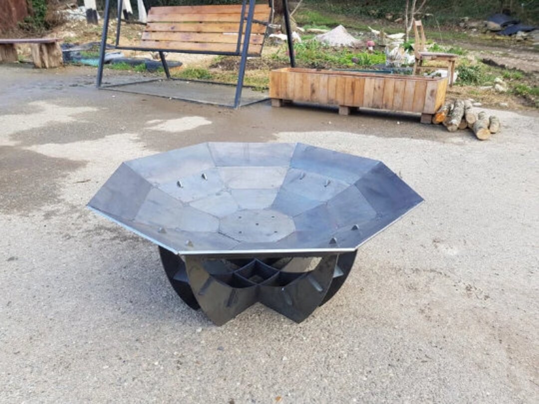 Fire Pit - Octagon Shape Fire Pit | Wood Burning Outdoor Firepit ...