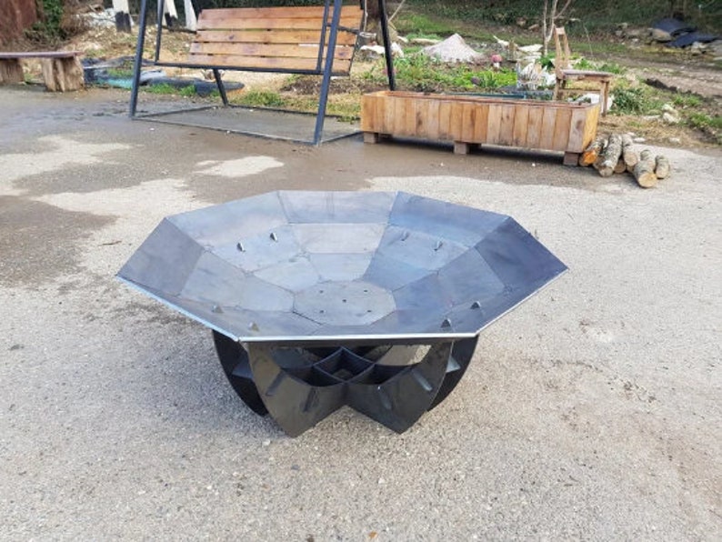 Fire Pit Octagon Shape Fire Pit Wood Burning Outdoor Firepit Custom ...