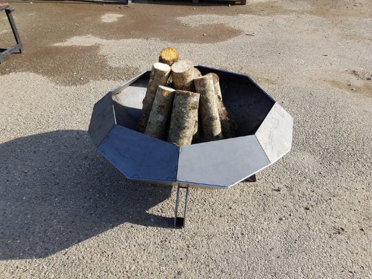 Fire Pit Diamond Shape Wood Burning Outdoor Firepit Custom - Etsy