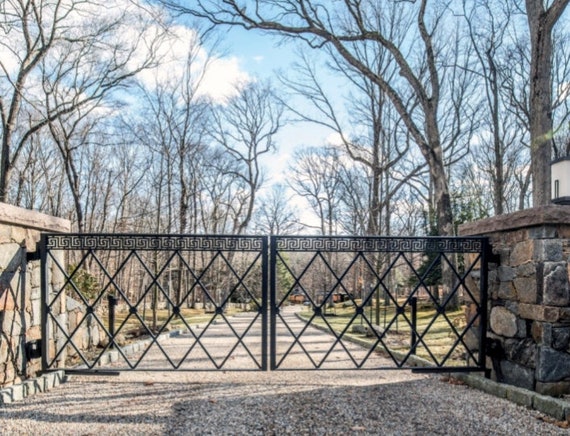 Maze Design Entrance Gate Custom Fabricated Wrought Iron - Etsy