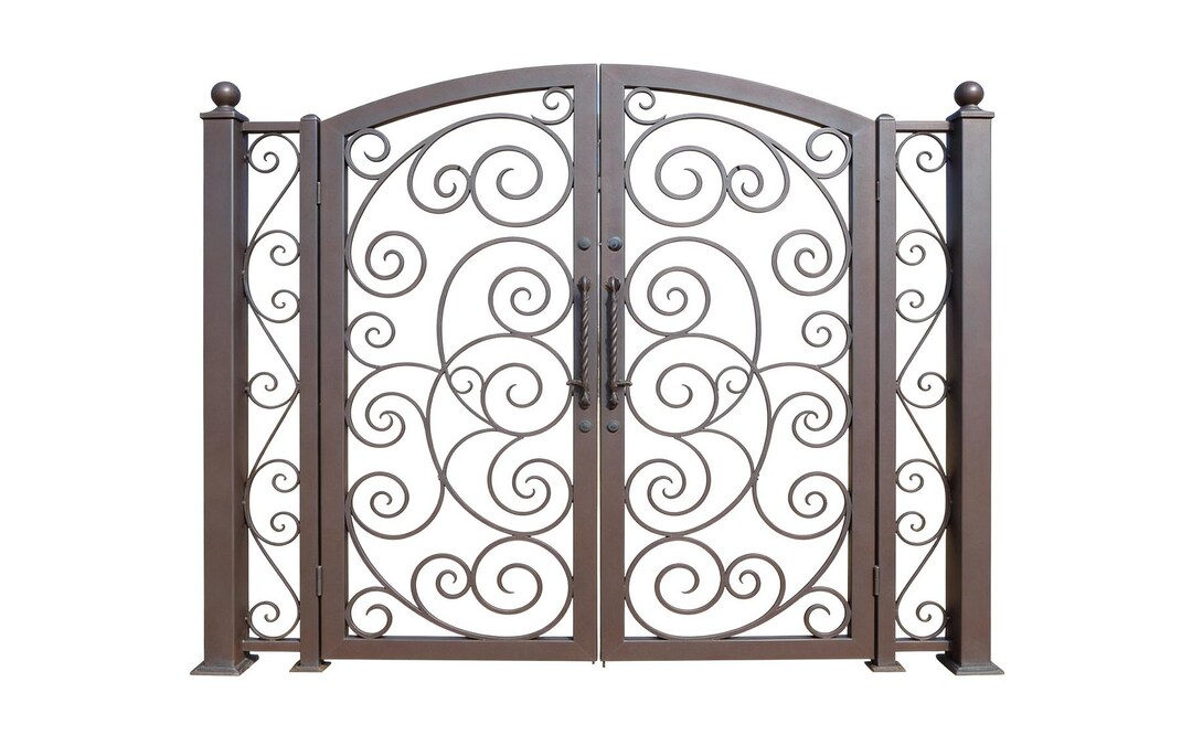 Twist Spire Passage – Ornamental Wrought Iron Man Door With Heart ...