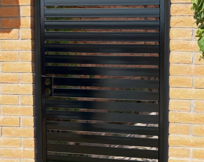 Laser Cut Artistic Zig Zag Line Design Metal Pool Gate Modern ...