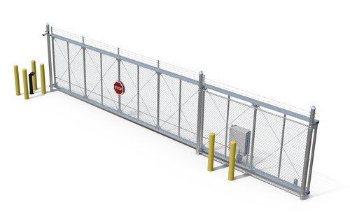 Chain Link Cantilever Gates Heavy Duty Entrance Gate Model CAGCH - Etsy