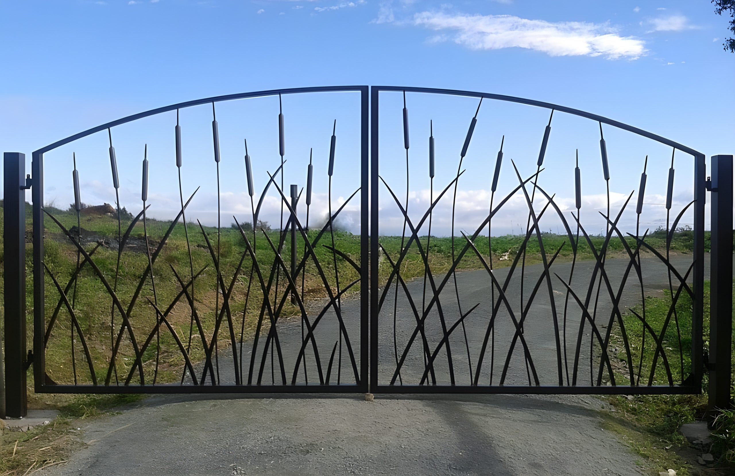 Unique Minimal Bush Design Garden Gate custom Fabrication - Etsy