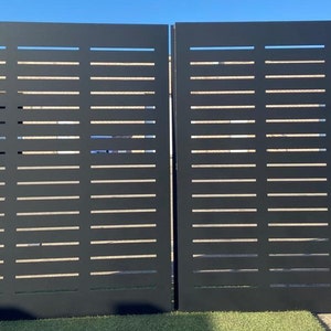 Custom Fabrication Side Panel Geometric Design Entrance Gate | Solid ...