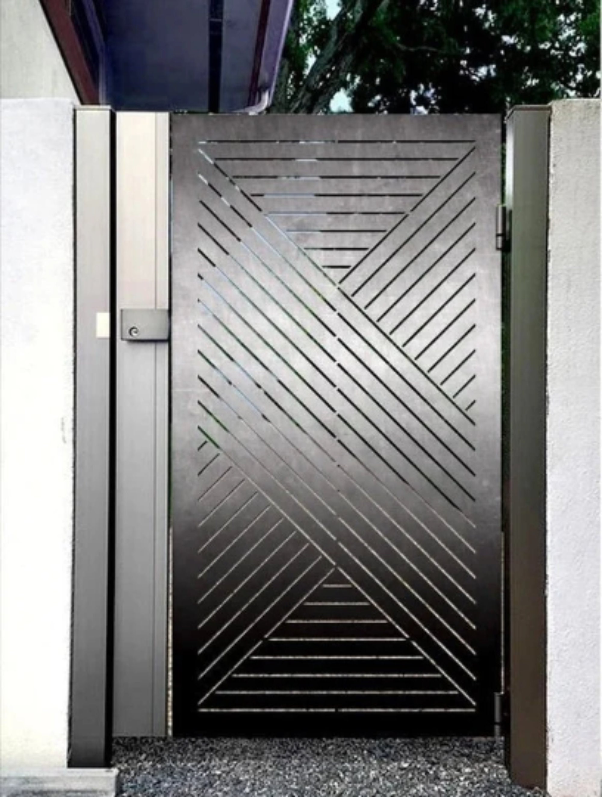 Modern Stainless Gate Design
