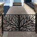 Beautiful Laser Cut Tree Design Metal Gate Modern Custom Fabrication ...