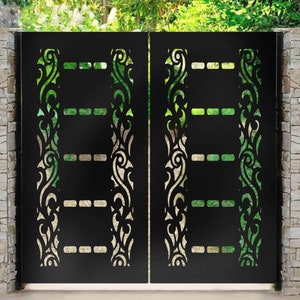 Gorgeous Custom Fabrication Leaf Pattern Metal Gate | Modern Lase Cut ...