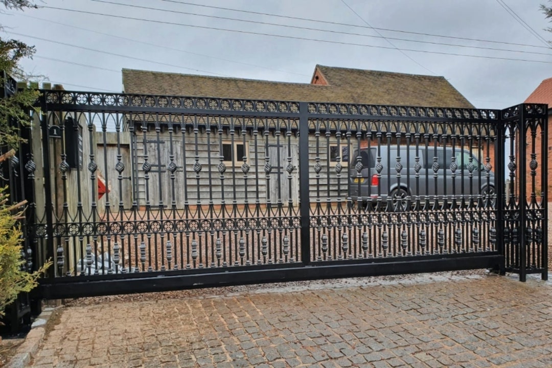 Radleigh Wrought Iron Gates – Sliding Driveway Gate | Classic Fence ...