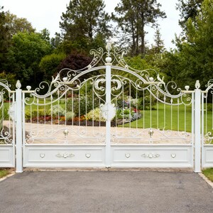 Imperial Fleurgate – Wrought Iron Gate With Spear Finials & Scroll Arch ...