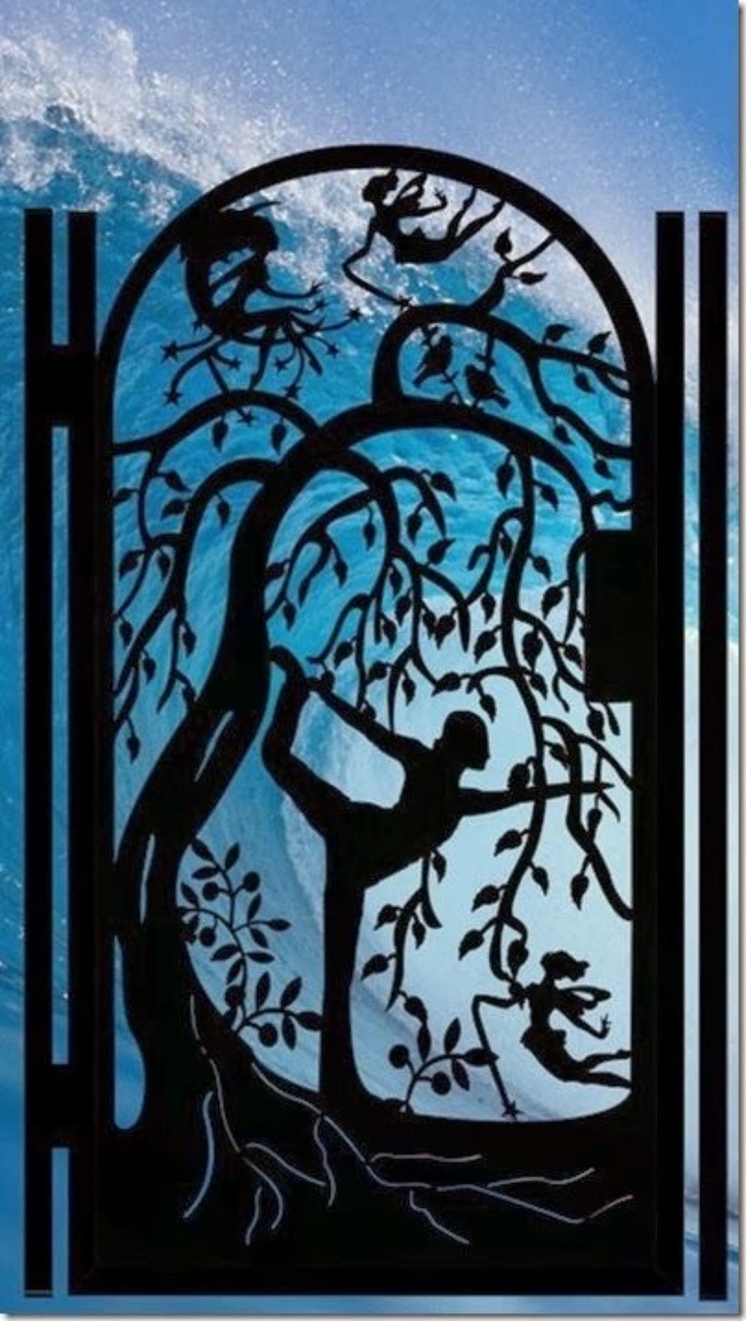 Beautiful Laser Cut Dancing Girl Design Metal Gate | Modern Metal ...