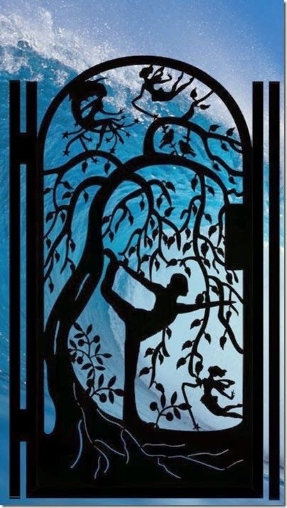 Beautiful Laser Cut Dancing Girl Design Metal Gate Modern - Etsy