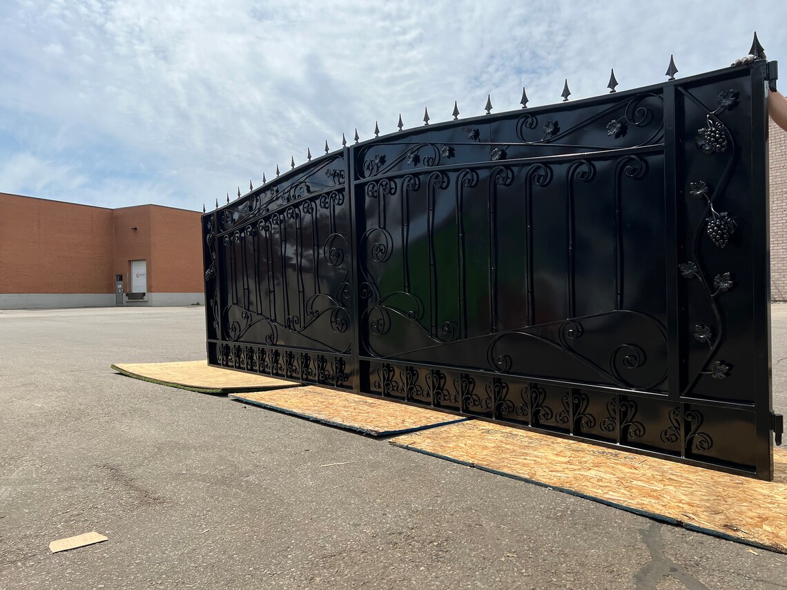 Stylish Solid Embossed Metal Spiral Vintage Entry Gate custom - Etsy