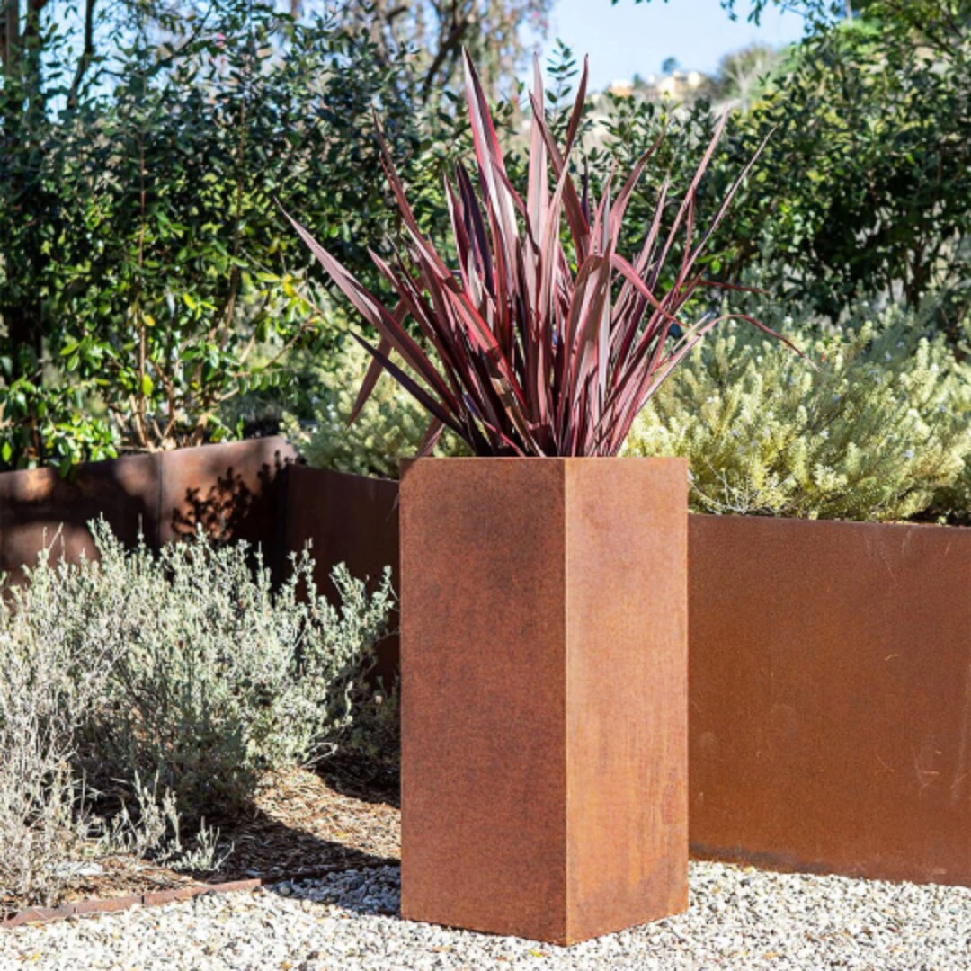 Short Pedestal Design Steel Planter |classic Garden Planters Pots for ...