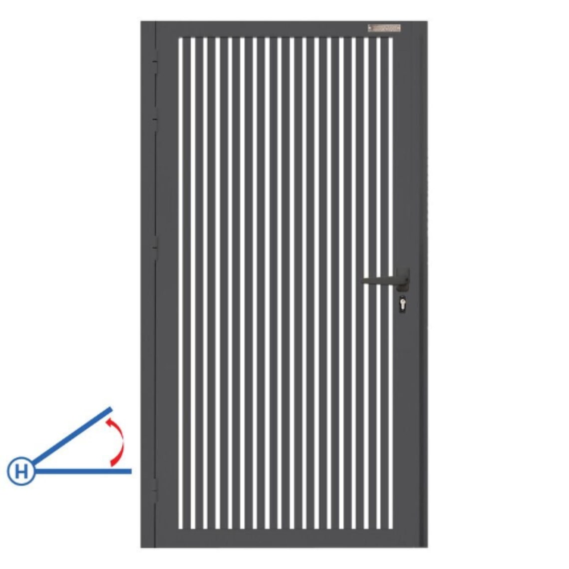 Gorgeous Vertical Pattern Metal Backyard Gate Custom Fabrication Metal ...