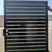 Solid Metal Horizontal Line Design Gate Custom Fabrication Metal ...