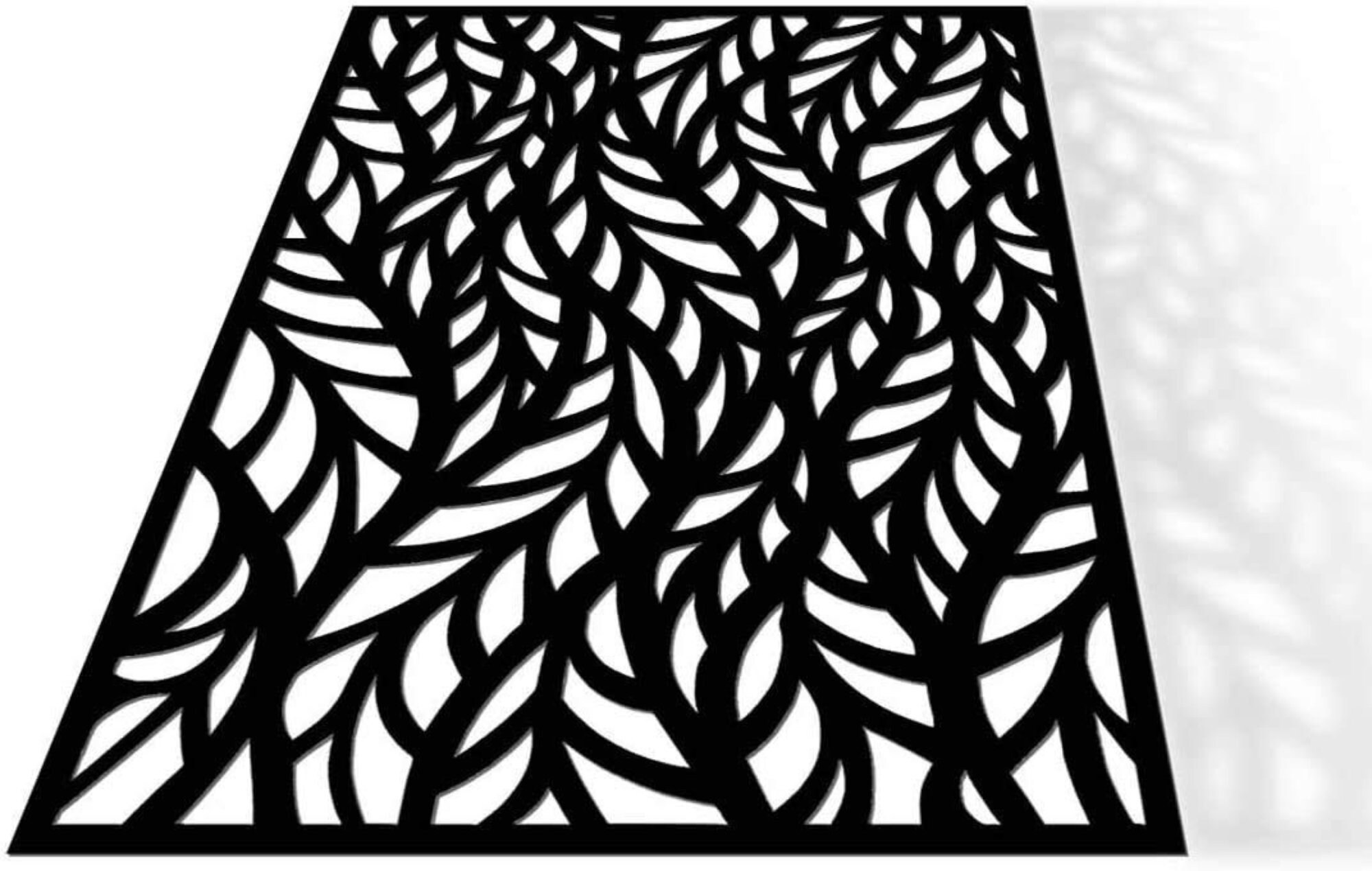 3D Laser Cut Floral Leaves Art Metal Garden Gate Custom - Etsy