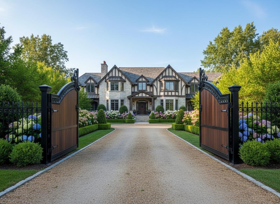 Regal Timbercrest – Wood & Wrought Iron Estate Driveway Gate Model ...