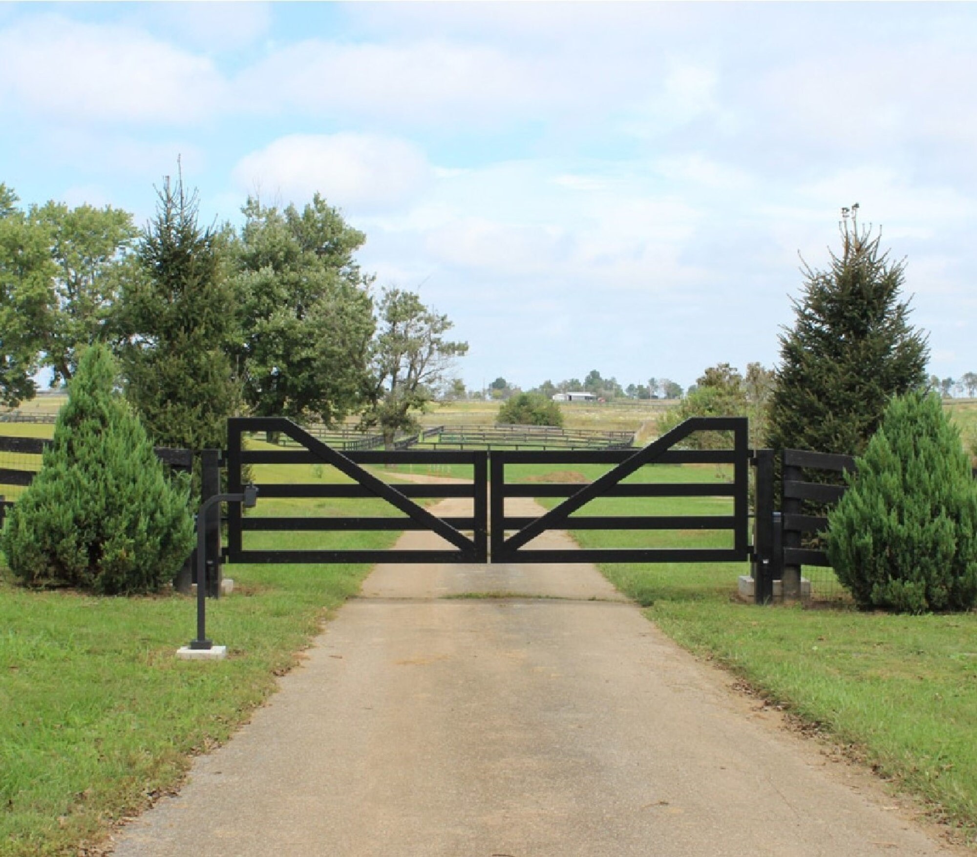 Ranch Driveway Entrance Landscaping
