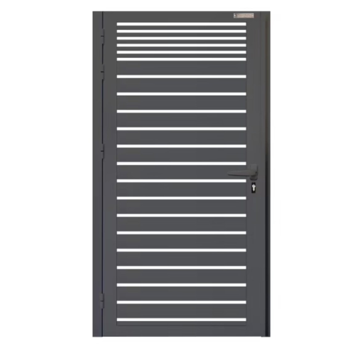 Modern Horizontal Pattern Metal Side Yard Gate| Stunning Custom ...