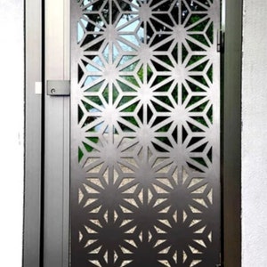 Beautiful Laser Cut Artistic Star Design Wrought Iron Garden Gate ...