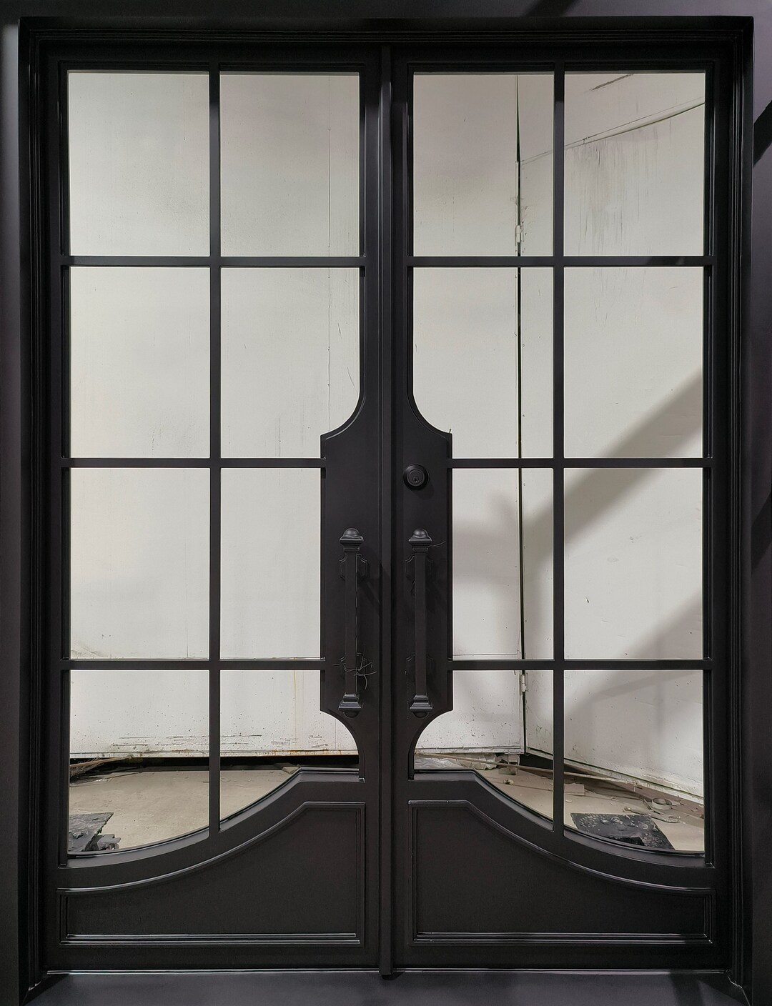 French Simple Iron Door Design | Square Top With Kickplate | Model ...