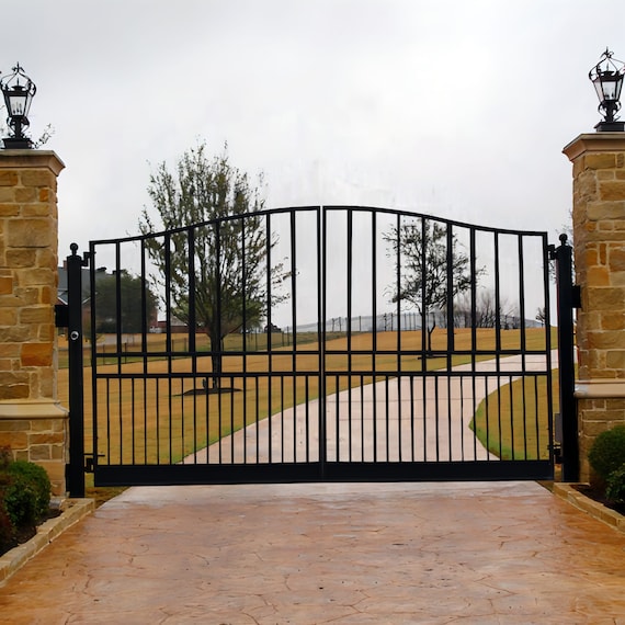 Open Wrought Iron Gates
