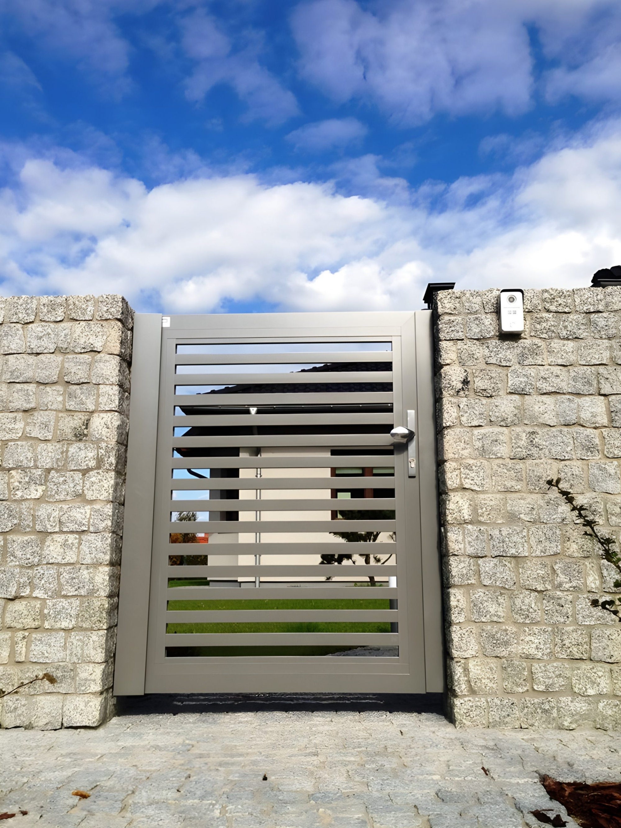 Modern Sliding Steel Gate Design
